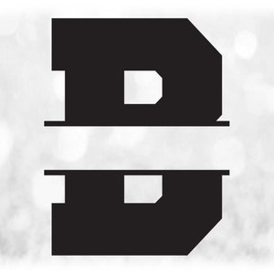 Word Clipart: Single Capital Letter b Initial or Monogram in Black Bold ...