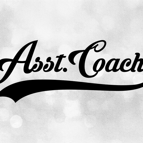 Asst Coach Svg - Etsy