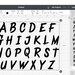 Word Clipart: Black Halloween Style Alphabet Letter Templates Grouped ...