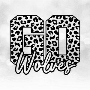 Sports Clipart: Black Leopard Skin or Cheetah Pattern go With Script ...