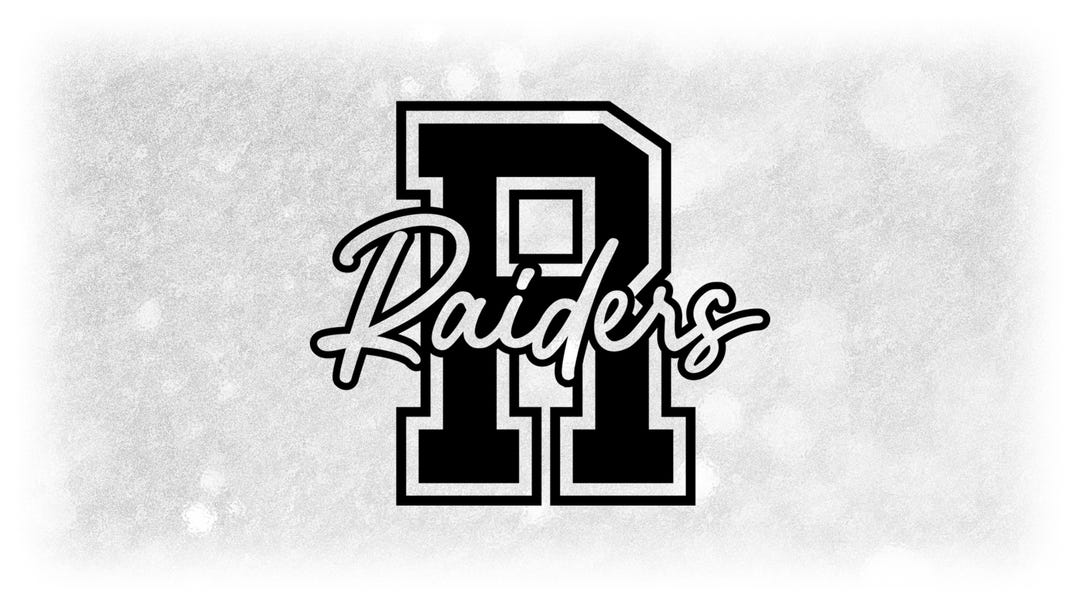 Sports Clipart: Black Script "raiders" Team Name Cutout of Large ...