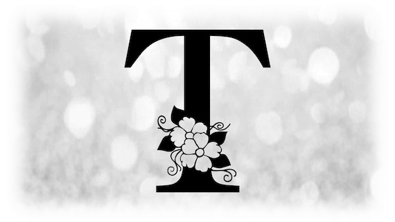 Letra T Clipart Blanco Y Negro