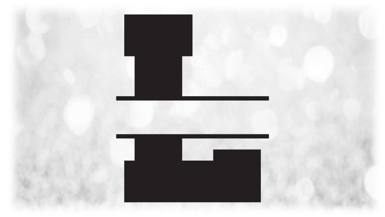 Word Clipart: Single Capital Letter l Initial or - Etsy