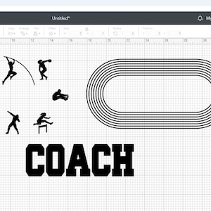 Sports Clipart: Track & Field Word "coach" in Bold Black Letters W ...