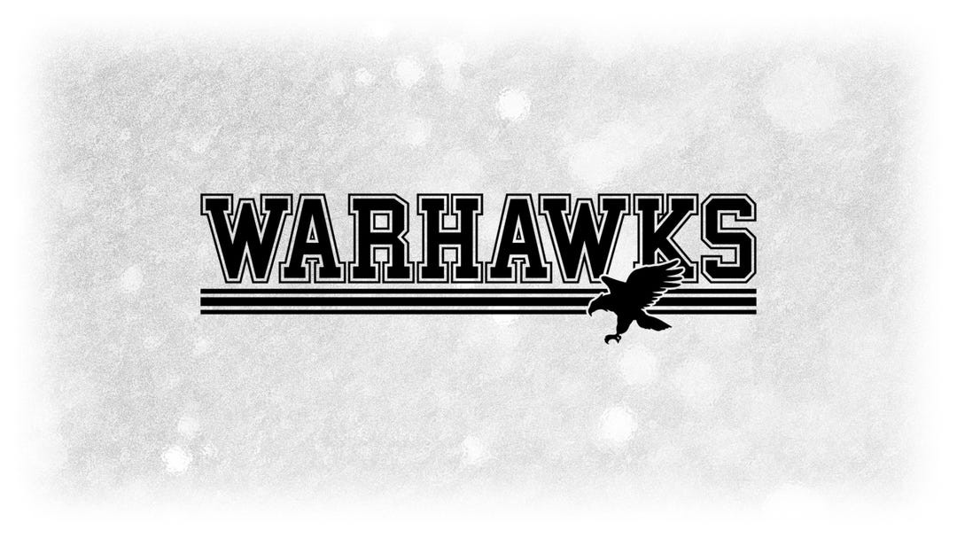 Sports Clipart: Black Bold warhawks Team Name in Varsity Style Above ...
