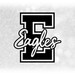 Sports Clipart: Black Script "eagles" Team Name Cutout of Large Varsity ...