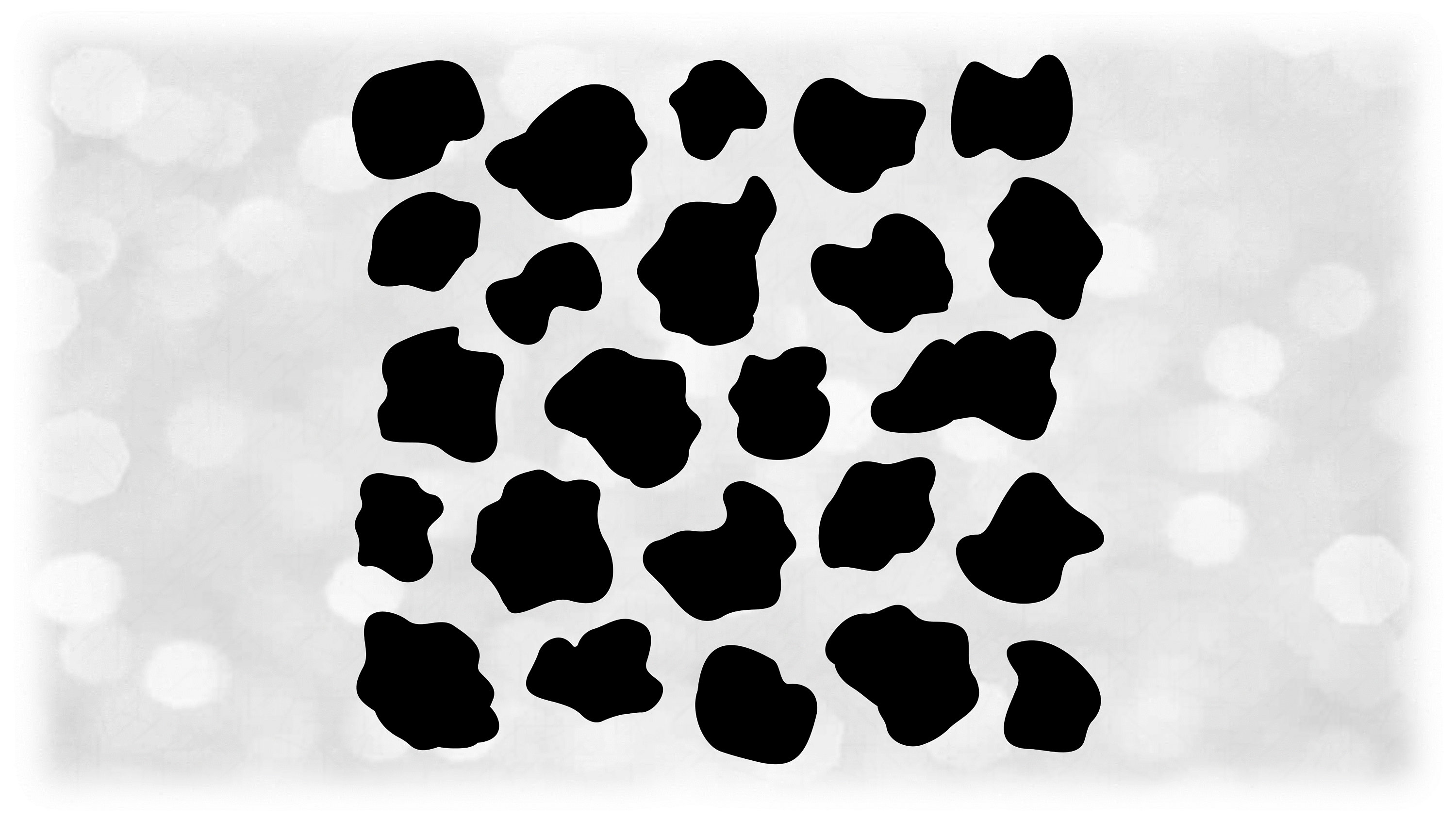 Animal Clipart: Black Cow Print or Spot Pattern Sheet - Etsy