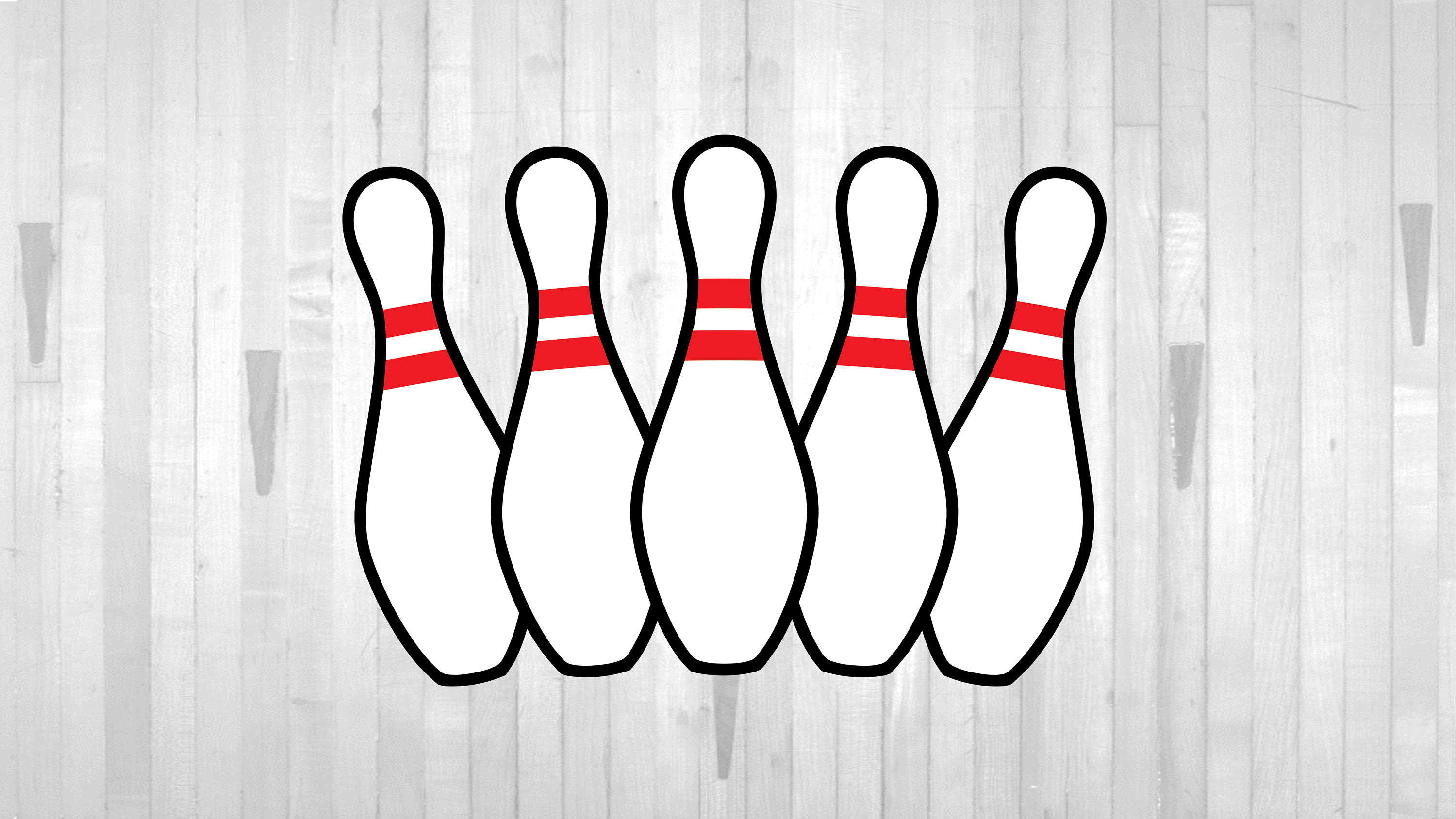 Bowling Pin Border Clip Art