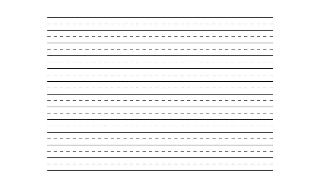 Shape Clipart: Kindergarten Handwriting Paper With Basic Black Solid ...