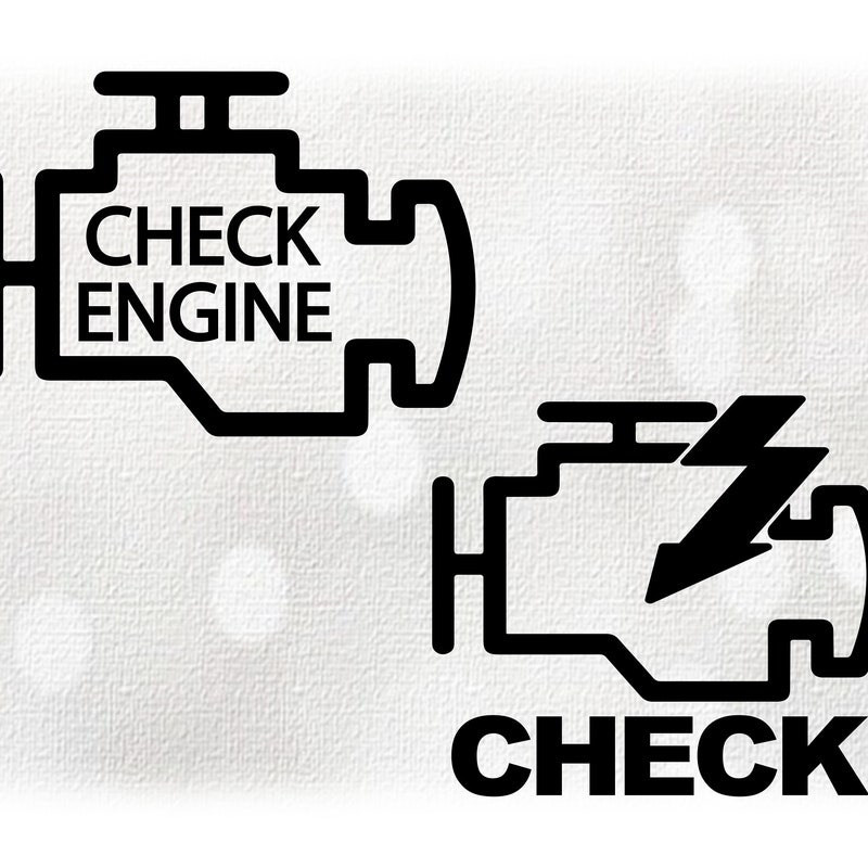 Check Engine Light Svg - Etsy