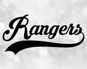 Rangers Type Svg - Etsy