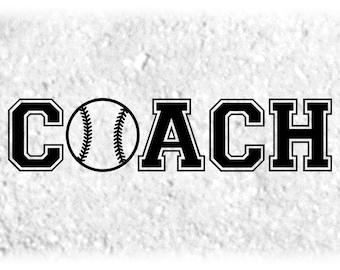 Scrapbooking and Hockey Puck Sports Clipart: Word Coach in Fancy Script ...