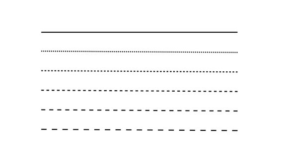 Shape Clipart: 6 Different Styles of Horizontal Lines in Black - Etsy