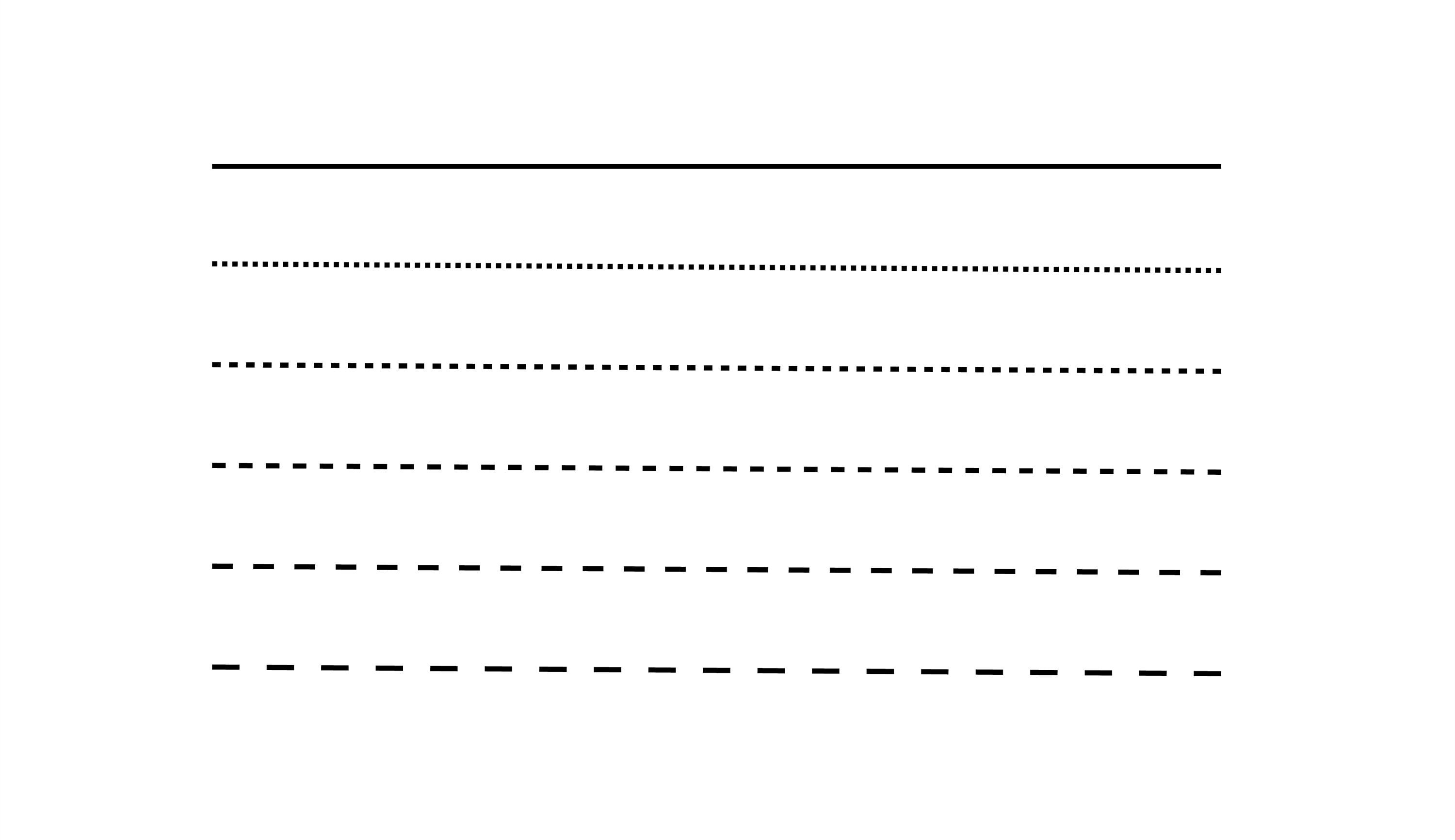 Shape Clipart: 6 Different Styles of Horizontal Lines in Black W ...