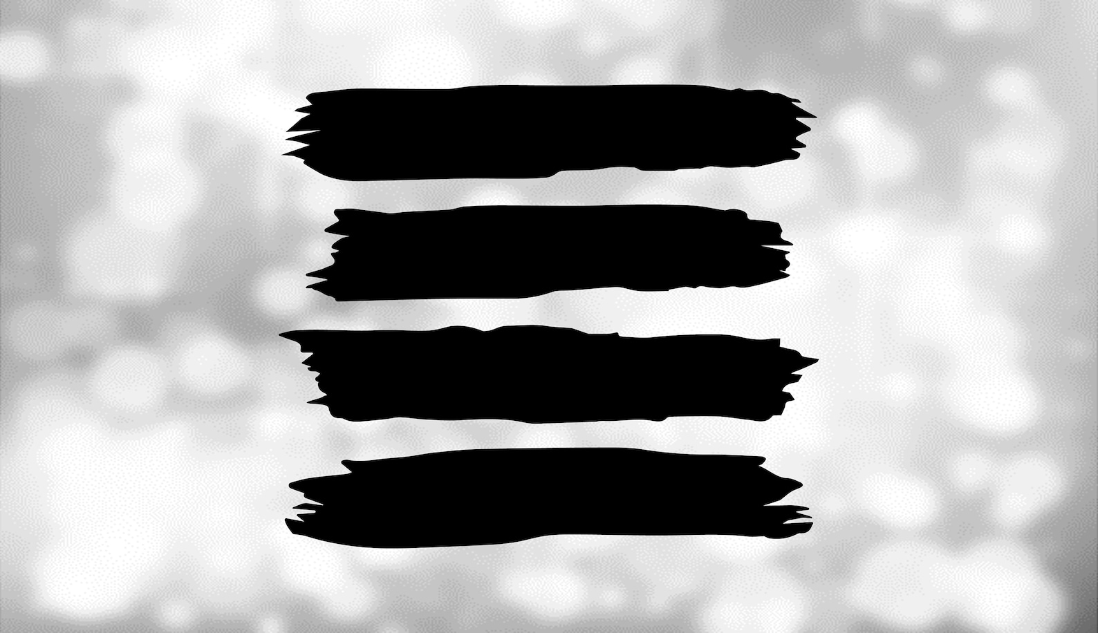 Shape Clipart: Value Pack Bundle of 4 Black Paint Swashes or Brush ...