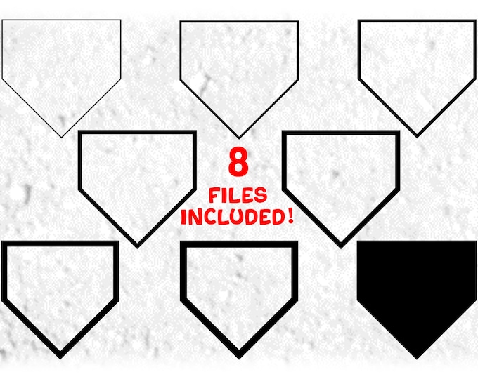 Home Plate Outline SVG, Home Plate SVG, Baseball SVG, Softball Svg ...