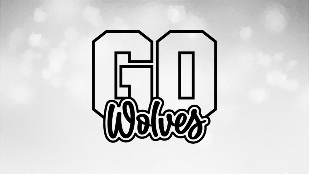 Sports Clipart: Black Bold Varsity Outline Word "go" With Script Team ...
