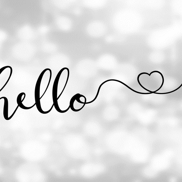 Heart Tail Script - Etsy