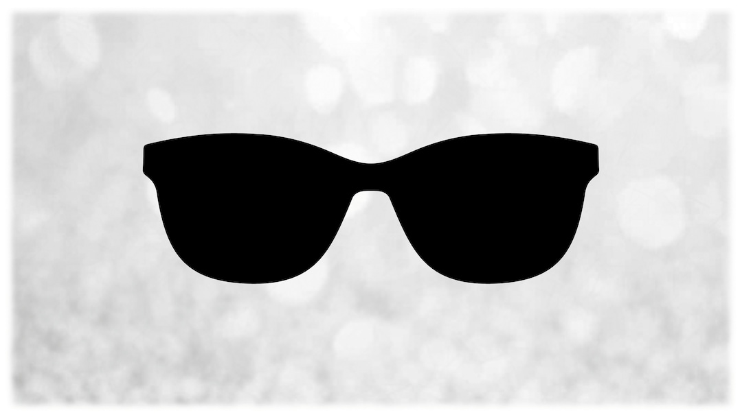People Clipart: Simple Easy Black Sunglasses / Sun Glasses Frames With ...