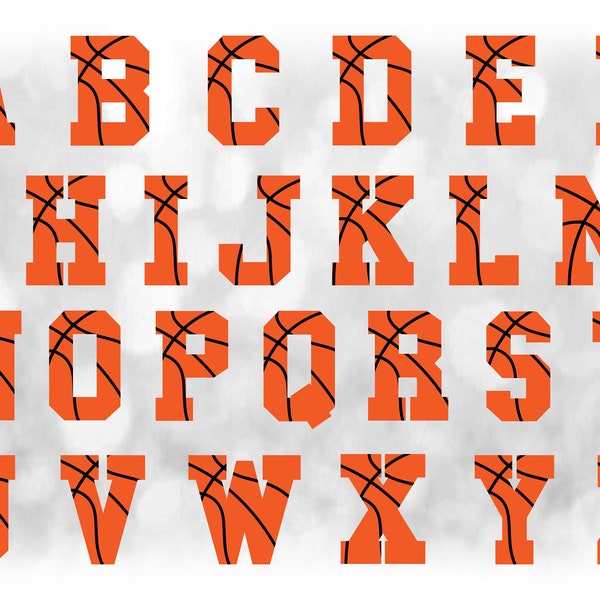Basketball Font - Etsy
