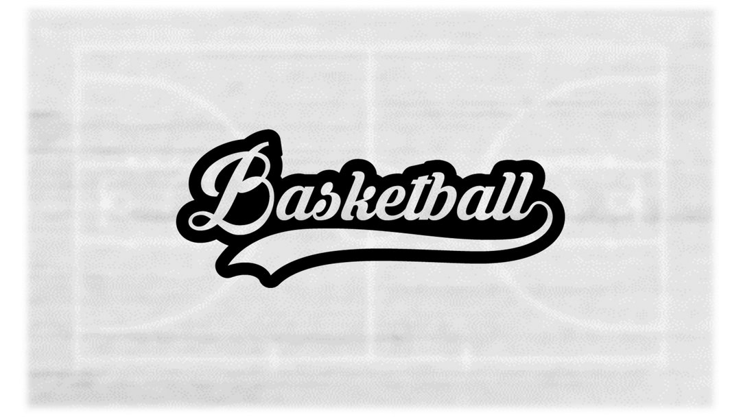 Sports Clipart: Word basketball in Fancy Script With Baseball Style ...
