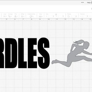 Sports Clipart: Black Track & Field Word "hurdles" With Overlay of Gray ...