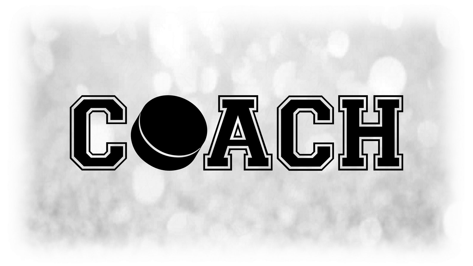 Sports Clipart: Black Word coach in Collegiate - Etsy