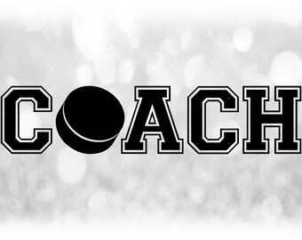 Sports Clipart: Black Word coach in Collegiate | Etsy