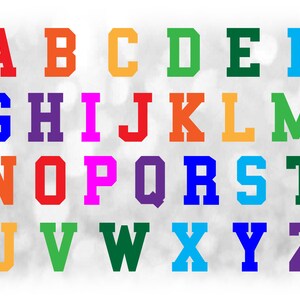 Sports Clipart: Alphabet Letter Templates Grouped on ONE Single Sheet ...
