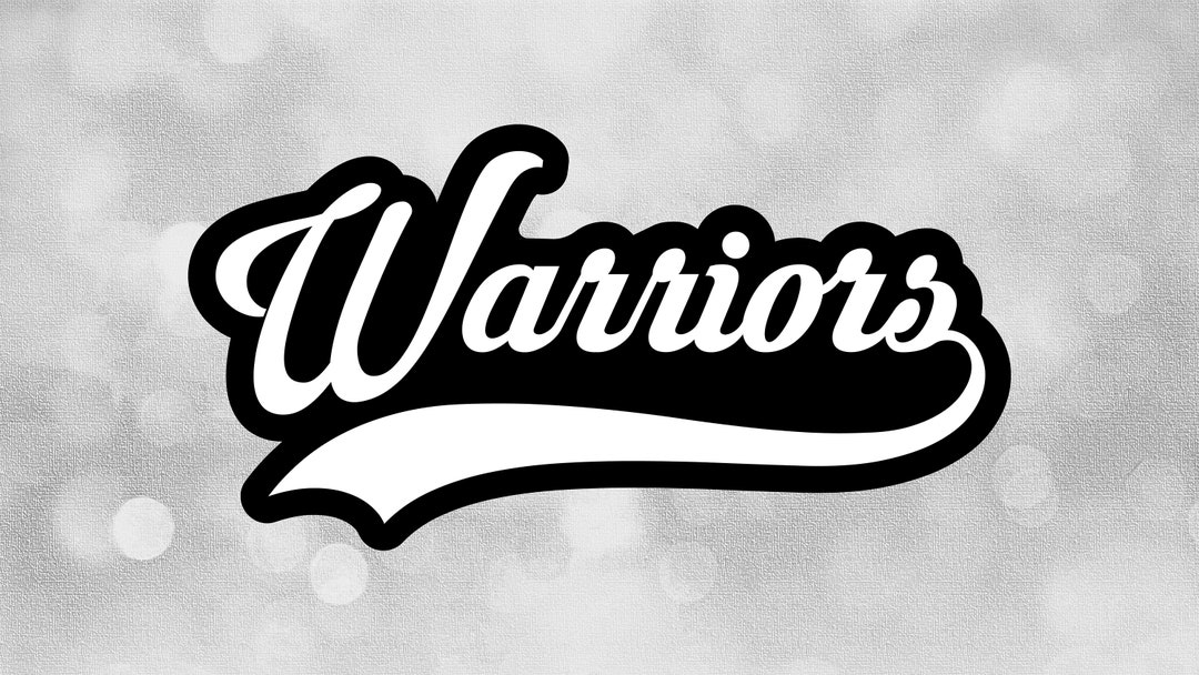 Sports Clipart: "warriors" Team Name in Baseball Type Lettering With ...