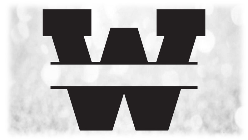 Word Clipart: Single Capital Letter w Initial or - Etsy