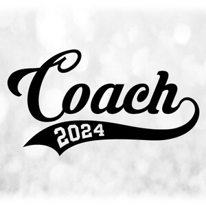 Sports Clipart: Word coach in Script Type With - Etsy