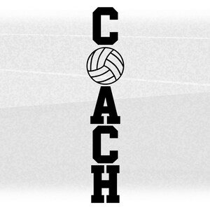 Sports Clipart: Black Vertical Word coach in College Block Type With ...