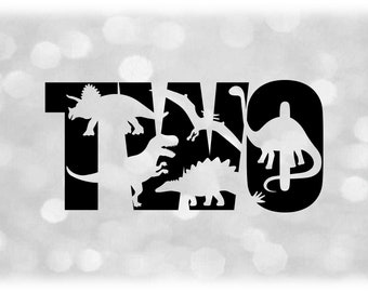 Dinosaur Cutout Svg - Etsy