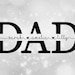Family Clipart - Dads: Split Name Frame Word "dad" in Formal Black Type ...