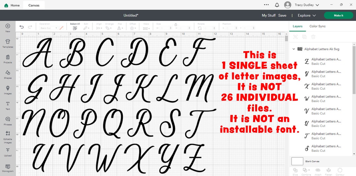 Word Clipart: Black Script Style Alphabet Letter Templates Grouped on ...