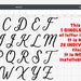 Word Clipart: Black Script Style Alphabet Letter Templates Grouped on ...
