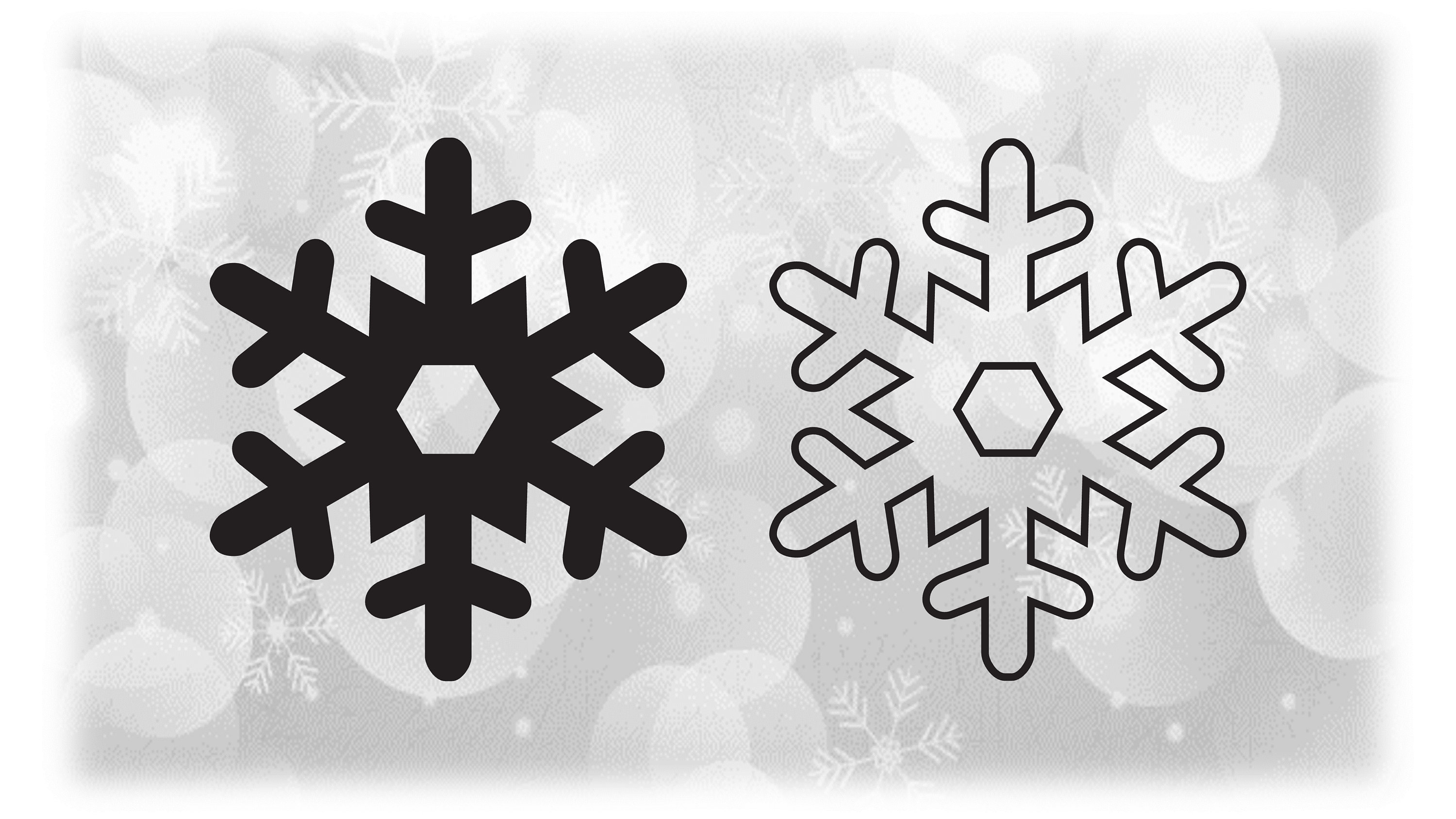 Little Snowflake Clipart Outline
