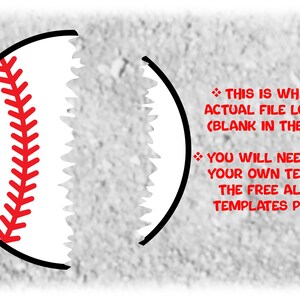 Sports Clipart: Black / Red / White Half Baseball Torn / Tears / Ripped ...