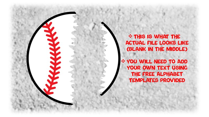 Sports Clipart: Black / Red / White Half Baseball Torn / Tears - Etsy