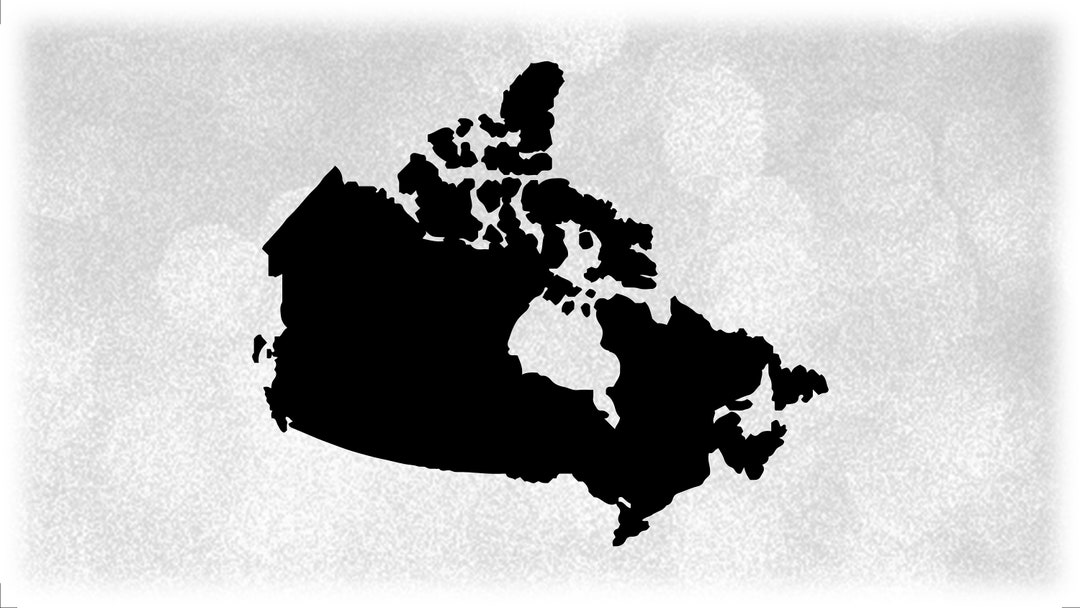 Geography Clipart: Black Silhouette Solid Graphic Image North American ...