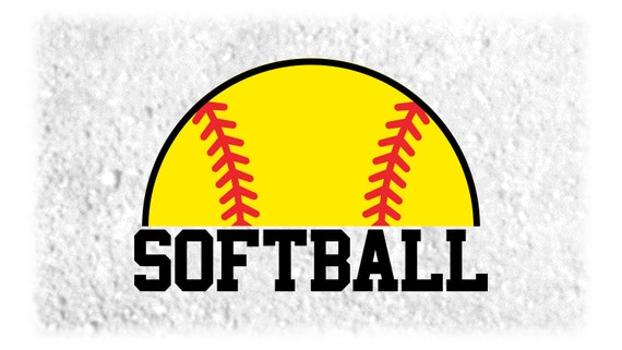 Sports Clipart: Word softball in College Style - Etsy
