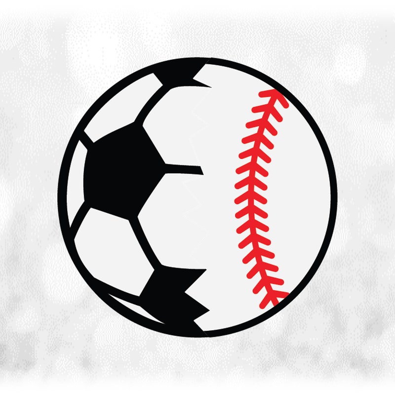 Half Baseball Svg - Etsy
