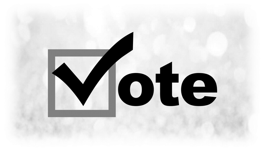 Word Clipart: Word "vote" With Checkmark as the Letter "v" Reminder ...