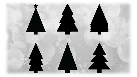 Holiday Clipart: Value Pack Bundle Simple Black Christmas | Etsy