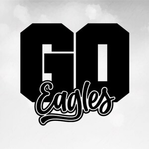 Sports Clipart: Black Bold Varsity Word go With Script Team Mascot Name ...