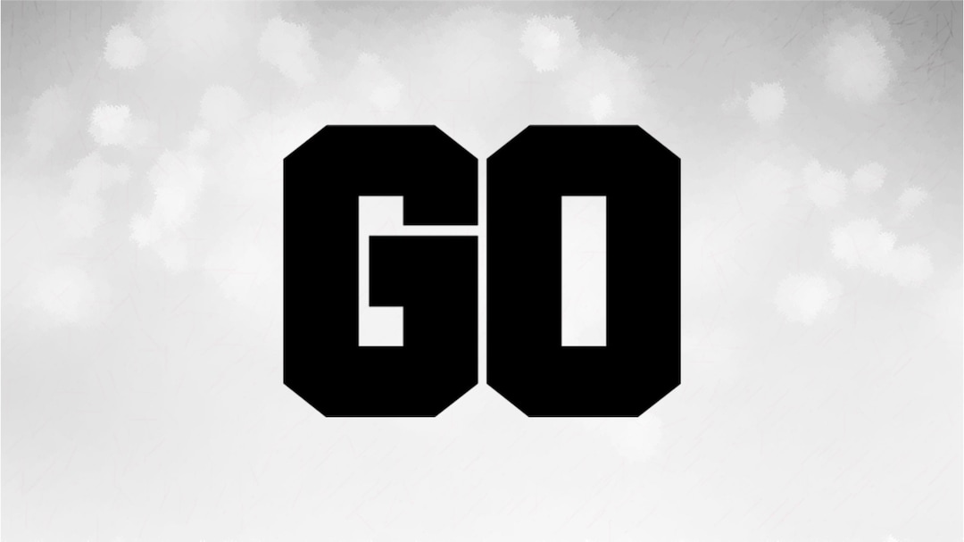 Sports Clipart: Black Bold Block Collegiate Word "go" - You Can Add ...
