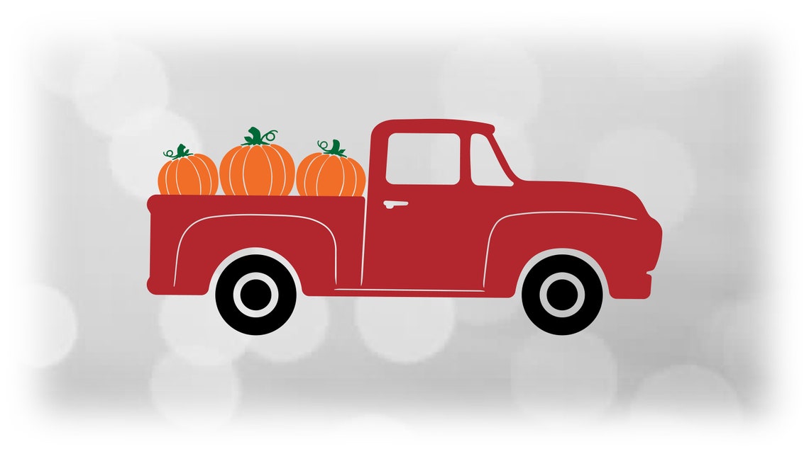 Car / Automotive Clipart: Old Fashioned Red 1950s Style Farm - Etsy