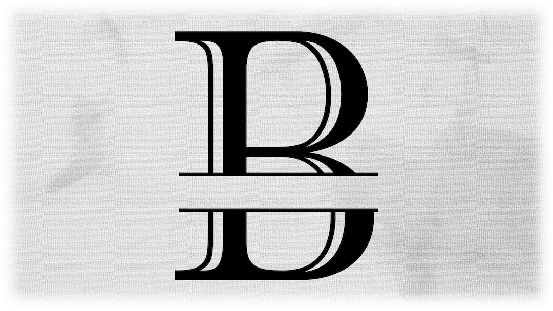 Word Clipart: Black Formal Etched Colonial Style Capital Initial or ...