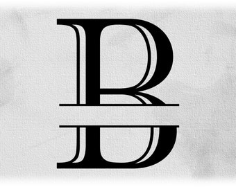 Word Clipart: Split Name Frame Black Formal Style Capital | Etsy